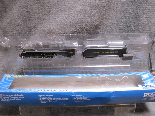 BACHMANN PERE MAQUETTE 2-8-4 Berkshire Steam Loco & Tender #1225 DCC in ...