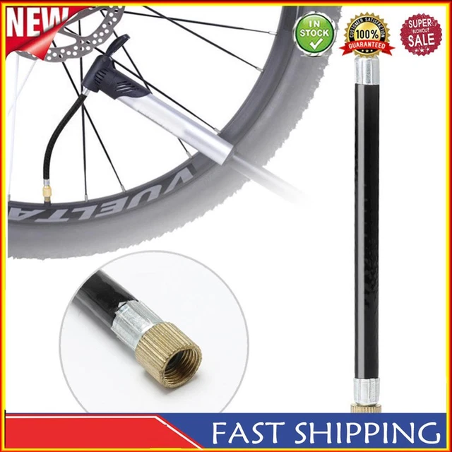 MTB BIKE BICYCLE Tyre Gas Valve Adapter Inflator Air Pump Extension ...
