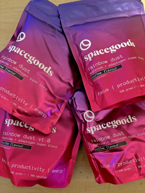 RRP£160 - 4 x Spacegoods Rainbow Dust Superfood Powder 240g - Chocolate ...