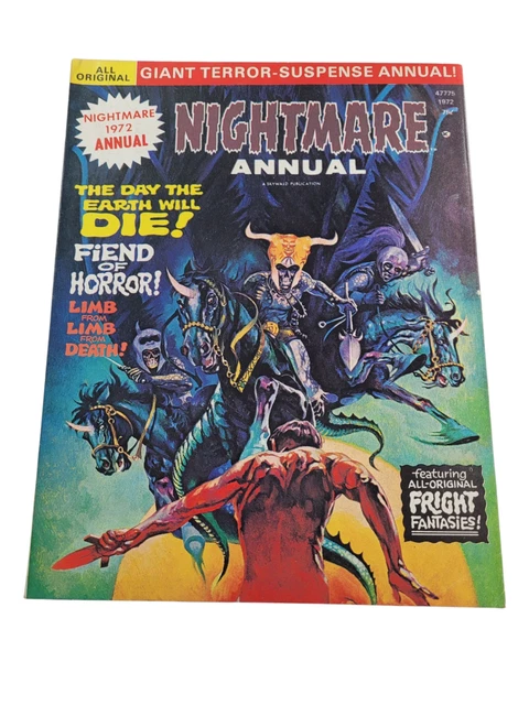 VINTAGE COMIC BOOK Magazine Nightmare 1972 Giant Terror-Suspense Annual ...