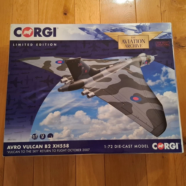 CORGI AVIATION ARCHIVE AA27201 - 1/72 Avro Vulcan B2 XH558 Limited ...
