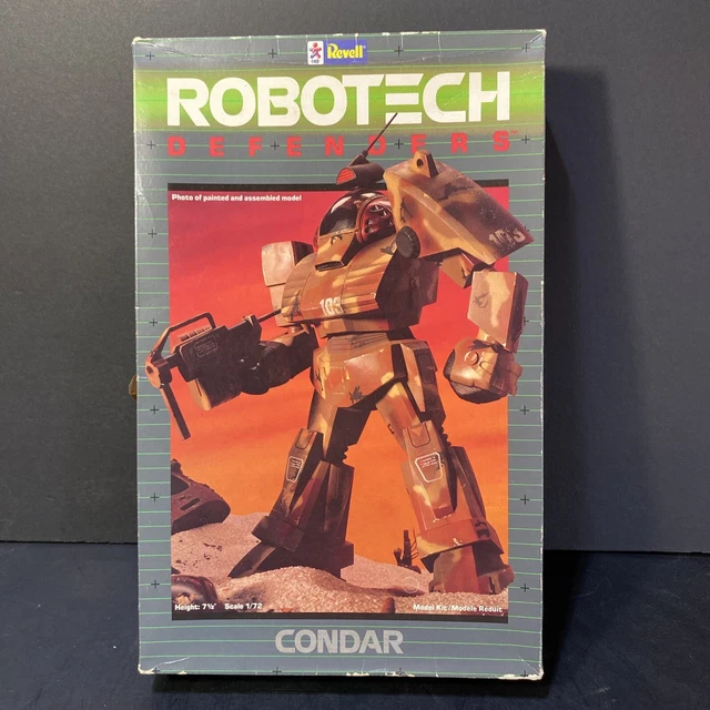 VINTAGE 1984 ROBOTECH DEFENDERS CONDAR MODEL KIT ORIGINAL BY REVELL ...