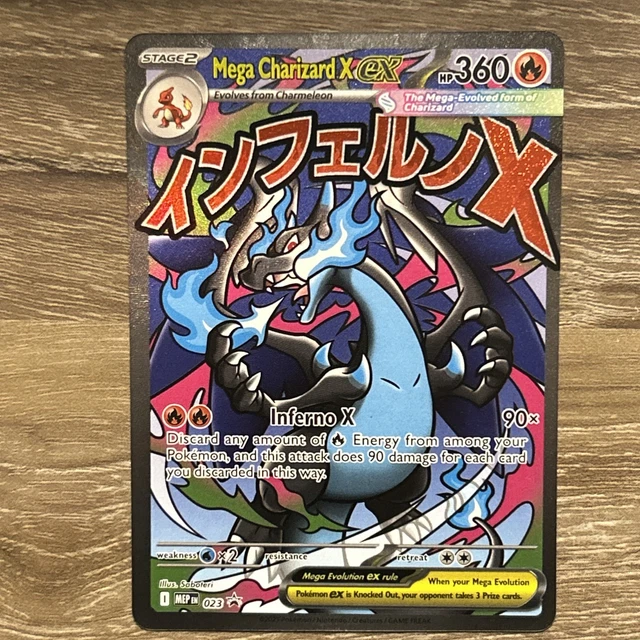 MEGA CHARIZARD X ex 023 Me: Mega Evolution Promo Holo £81.87 - PicClick UK