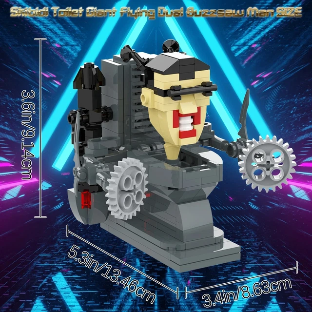 SKIBIDI TOILET SERIES Chainsaw Toilet Man Building Blocks MOC Set $32. ...