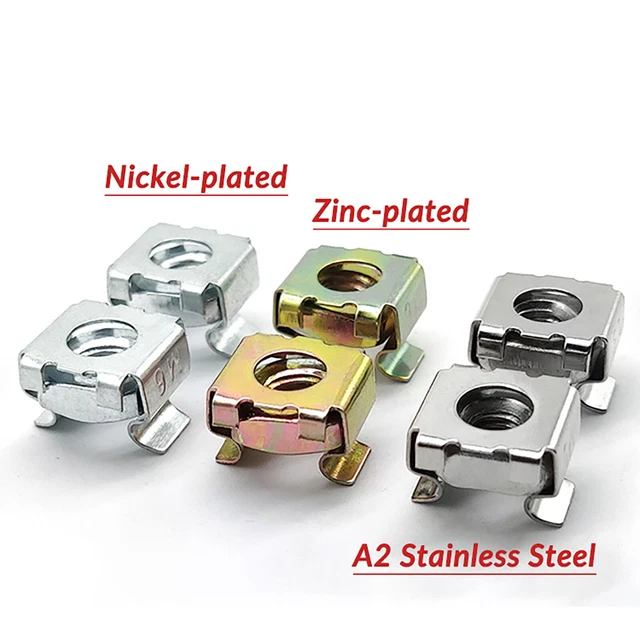 M4 M5 M6 M8 M10 M12 Cage Nut Square Hole Server Rack Mount Cabinet PC ...