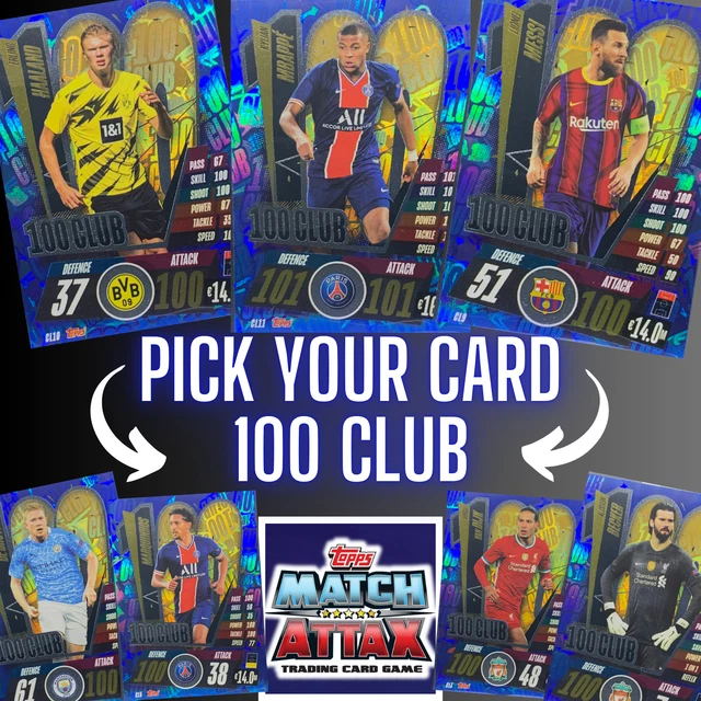 MATCH ATTAX 2020-21 Champions League | 100 CLUB | Pick Your Card $3.74 ...