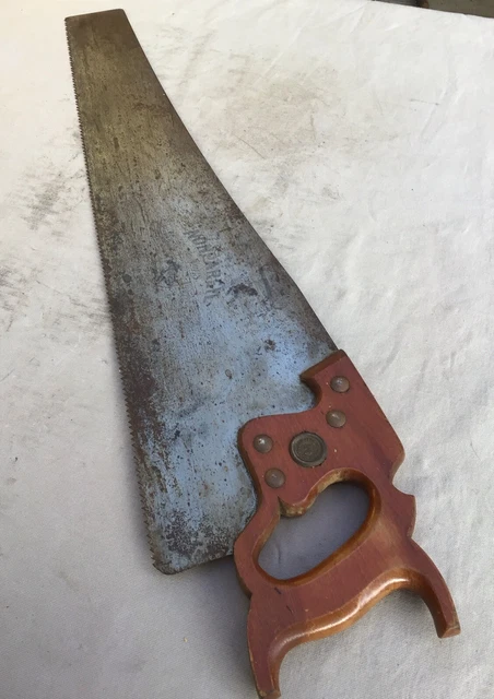 VINTAGE 26& PANEL hand cross cut saw old tool No 118 by W Tyzack Sons ...