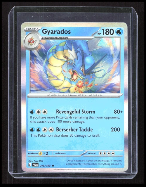GYARADOS 043/193 HOLO SV02: Paldea Evolved Pokemon tcg CB-2-2-A-14 EUR 1,46 - PicClick FR