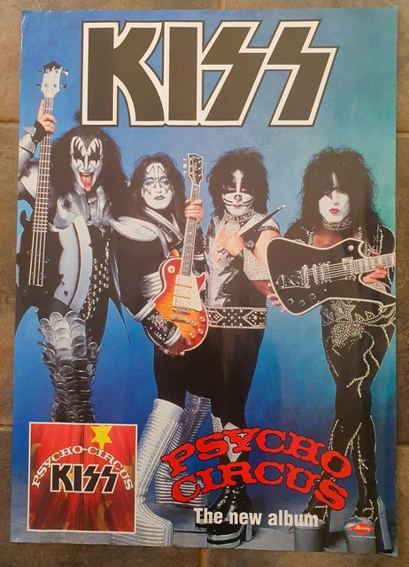 KISS OFFICIAL PROMO poster Psycho Circus album 1998 Mercury Polygram ...