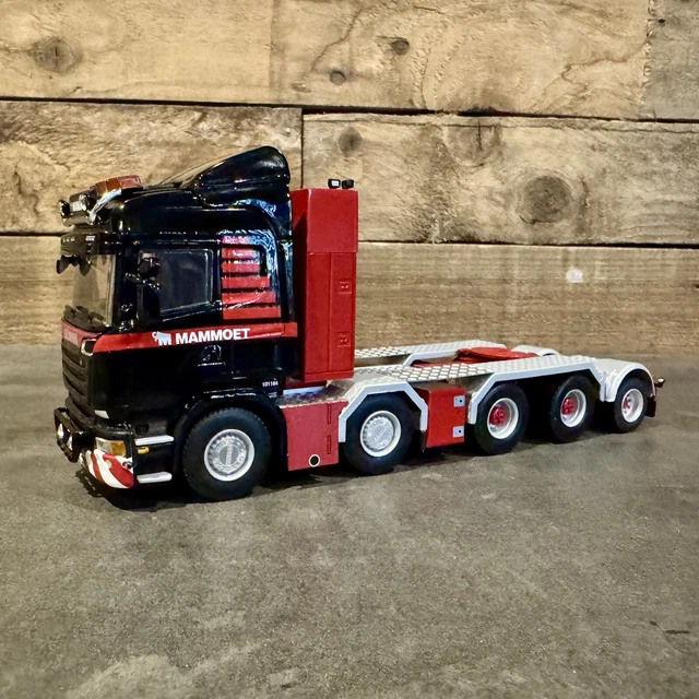 WSI SCANIA 8X4 With Tag On Axle Mammoet Heavy Haulage 1/50 scale £150. ...