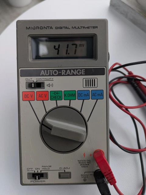 VINTAGE MICRONTA DIGITAL Multimeter 22-192 £35.00 - PicClick UK