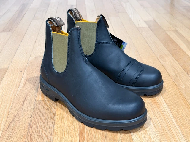 NEW BLUNDSTONE 800 Ducati Boots Black Leather Chelsea Mens US 9.5 UK 8. ...