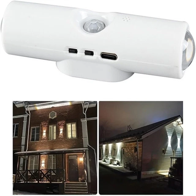 MAGNETIC RGB LED Night Light Smart Motion Sensor USB Rechargeable ...