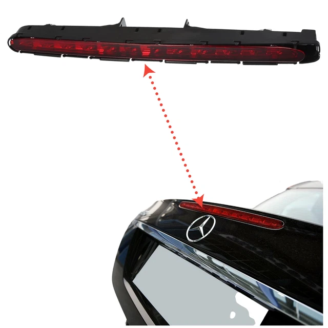 [RED] HIGH LEVEL Third LED Rear Brake Light For Mercedes-Benz E-Class ...