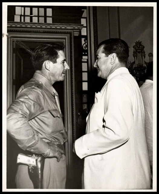 CUBA CUBAN POLICE GENERAL URIA & ARMY GENERALS PORTRAIT 1940s ORIG ...