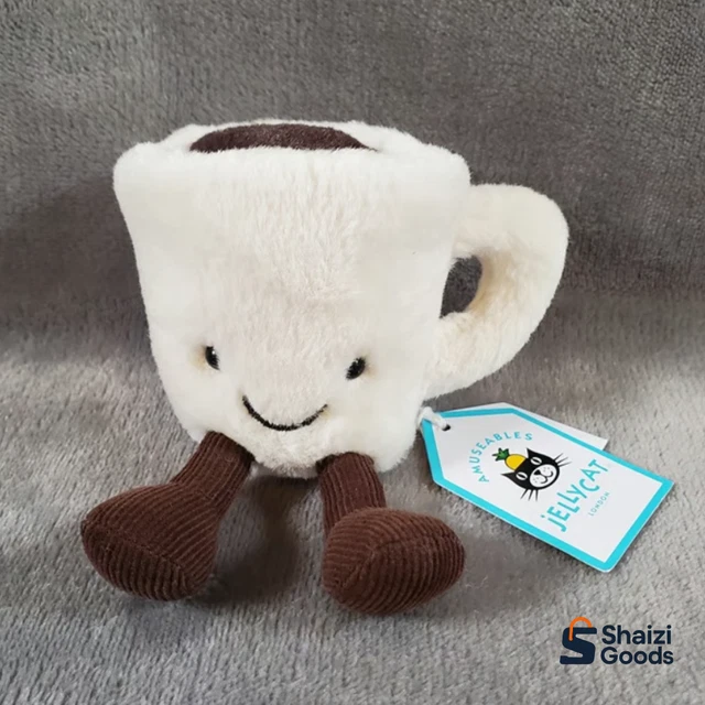 JELLYCAT AMUSEABLES ESPRESSO Cup Coffee Plush - New With Dust Bag -Cute ...
