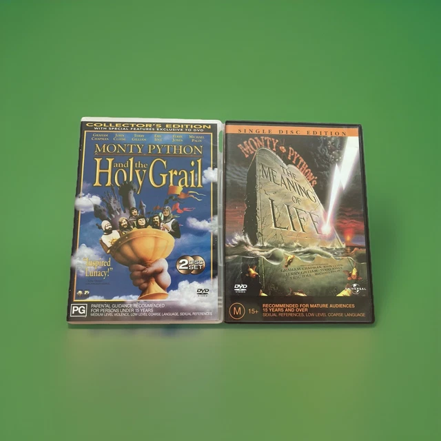 MONTY PYTHON: AND The Holy Grail and The Meaning of Life DVD's Free ...
