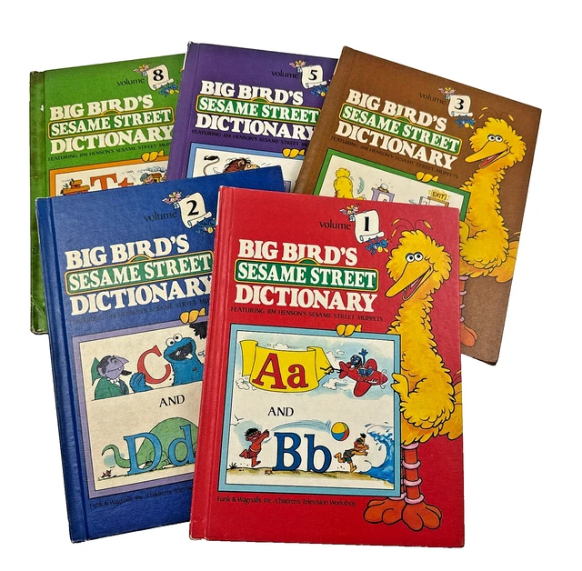 BIG BIRD'S SESAME Street Dictionary, VOL # 1,2,3,5,8 £14.78 - PicClick UK