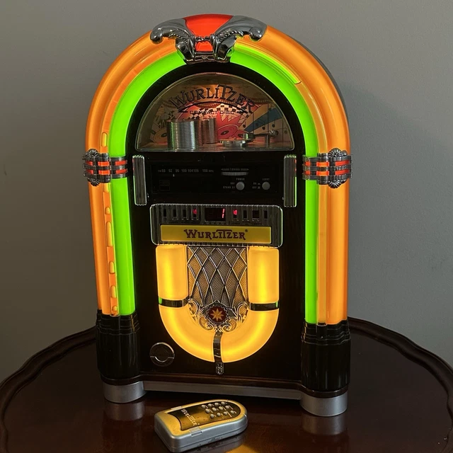 WURLITZER WR18 MINI Jukebox Bubbler Stereo Radio & CD Player $350.00 ...