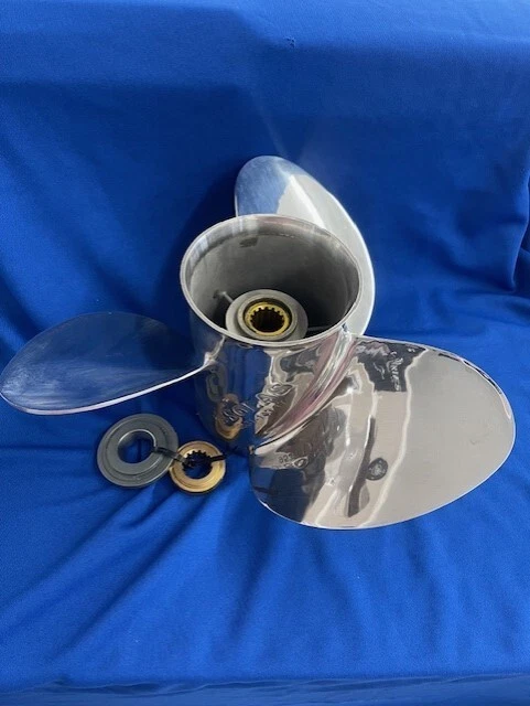 SOLAS PROP 3-BLADE Stainless Propeller E series Rubex NS3 #9531-143-17 ...