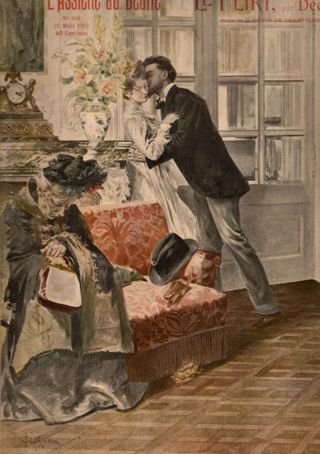 L'ASSIETTE AU BEURRE N°103. Le flirt par DENIDA. 21 Mars 1903 EUR 8,00 ...