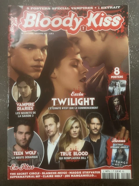 MAGAZINE BLOODY KISS n°7, Vampire Diaries, Twilight, True Blood, Teen ...
