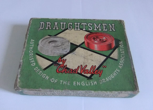 VINTAGE 1950'S/60'S CHAD VALLEY DRAUGHTSMEN IN ORIGINAL BOX £11.95 ...