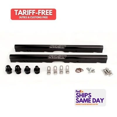 FAST ELECTRONICS 146033B-KIT, Kit Black Aluminum Billet Fuel Rail Kit ...