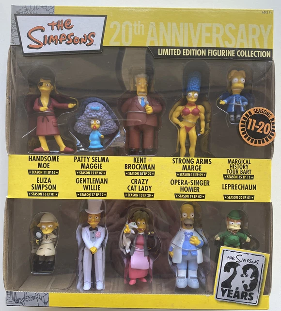 THE SIMPSONS 20TH Anniversary Limited Edition Figurine Collection S 11 ...