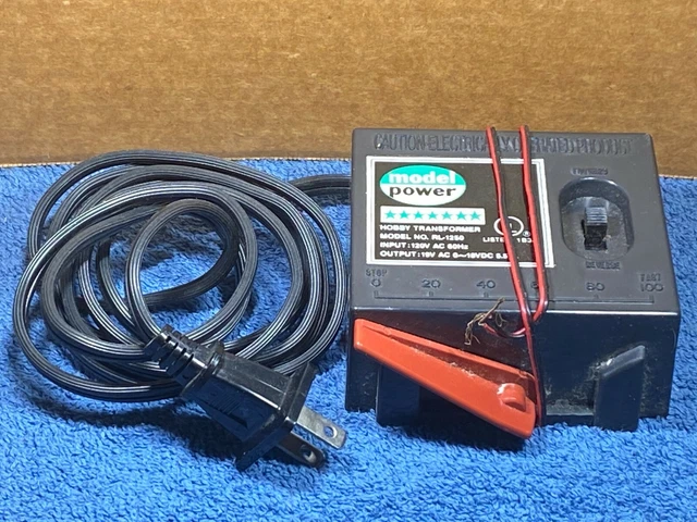 VINTAGE MODEL POWER Hobby Transformer Model No RL-1250 120V AC 60Hz £4. ...