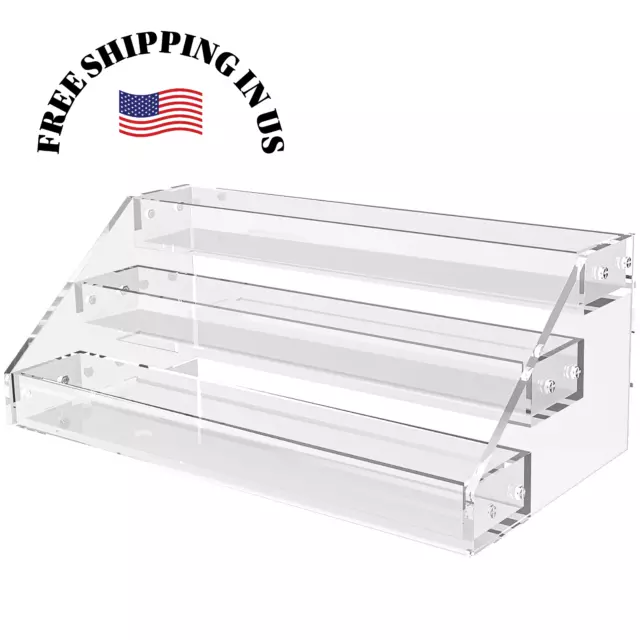 3 TIER ACRYLIC Riser Display Stand Clear Riser Stand F-Pops Cupcakes ...