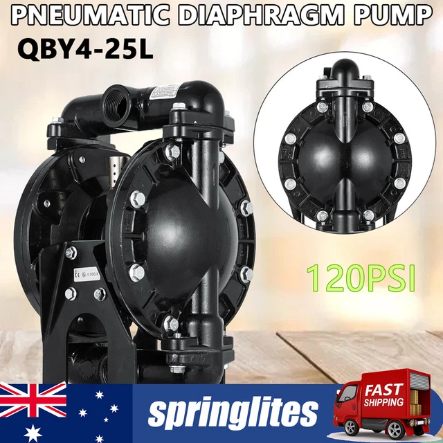 PNEUMATIC DIAPHRAGM PUMP Air-Operating Transfer Double Diaphragm Pump 120PSI $218.50 - PicClick AU
