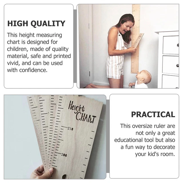 HEIGHT CHART FOR Kids Scale Ruler Growth Charts for Children £13.72 ...