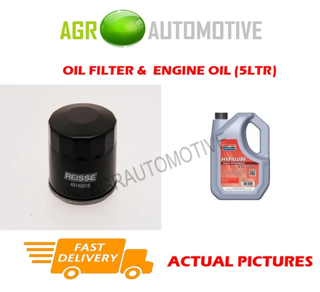 DIESEL OIL FILTER + Fs 5W40 Engine Oil For Renault Scenic 1.5 86 Bhp ...