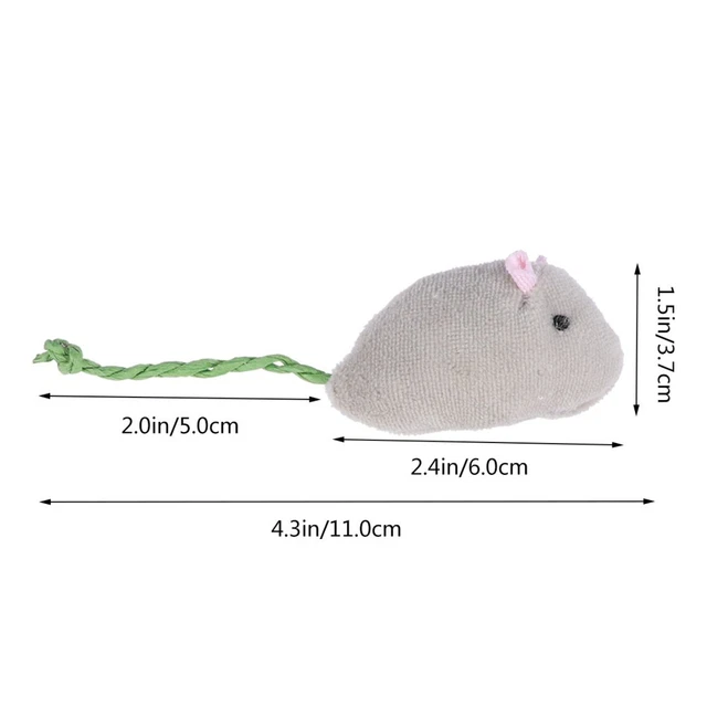 3 PCS PLUSH Simulation Mouse Cat Toys Mice Toys Pet Toys Random Pattern ...