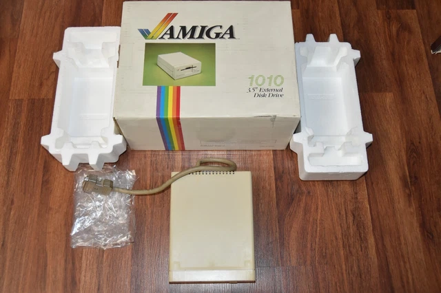 VINTAGE COMMODORE AMIGA 1010 computer hard 3.5" external disk drive w box 1985 £78.71 - PicClick UK
