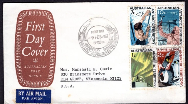 1967 AAT AUSTRALIAN Antarctic Territory ANARE Macquarie Base Cover on ...