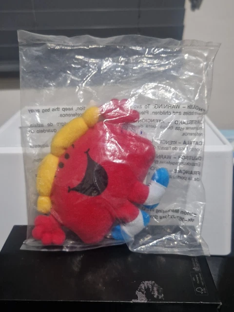 MCDONALDS MR MEN little miss chatterbox plush teddy soft toy 5" 1999 ...