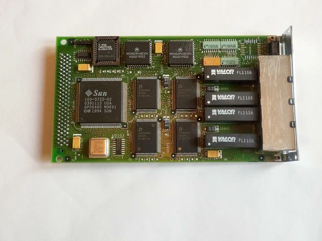 SUN MICROSYSTEMS SPARCSTATION SBus 4 port ethernet adapter £24.99 ...