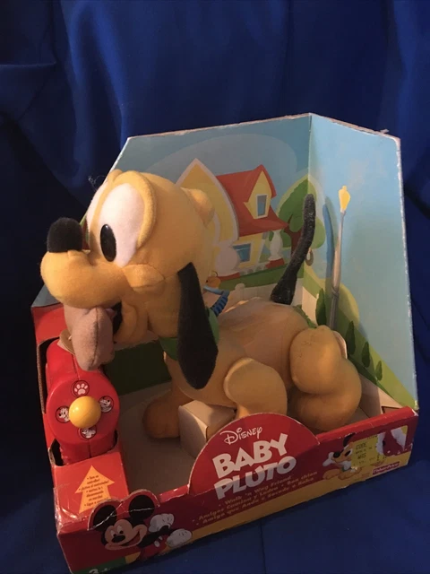 FISHER PRICE DISNEY Baby Pluto Walk ‘n’ Wag interactive dog & lead ...