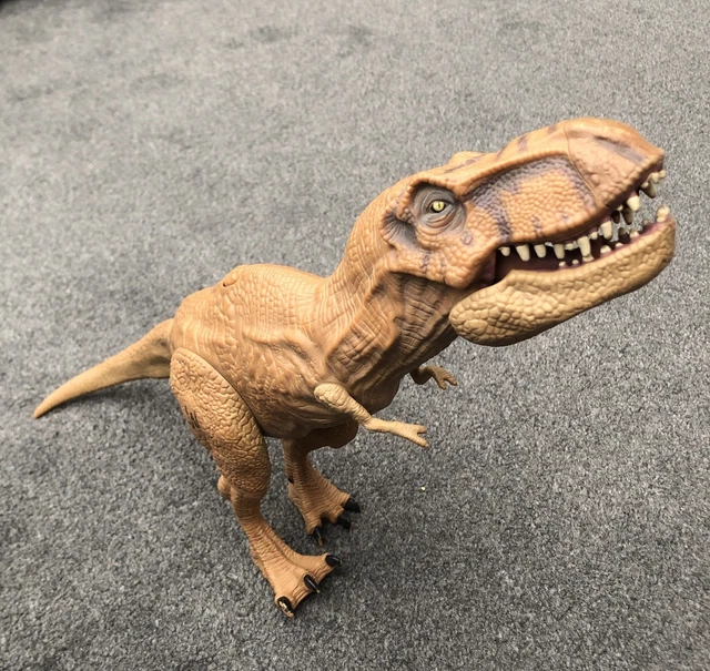 JURASSIC WORLD JW Tyrannosaurus Rex T Rex Chomping Dinosaur 40cm ...