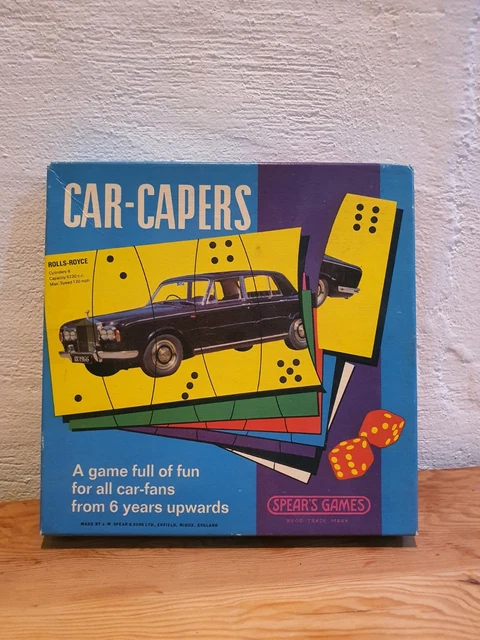 VINTAGE CAR-CAPERS SPEAR’S Game Complete 1960s 1970s retro classic car ...