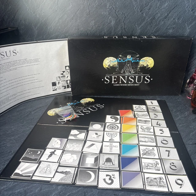 VERY RARE VINTAGE 1988 Sensus board game, where minds meet, deduction 6th sense £63.03 - PicClick UK