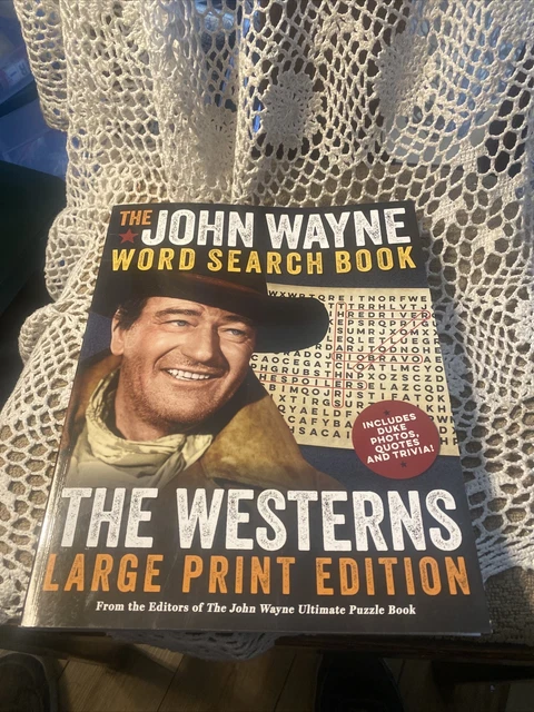 THE JOHN WAYNE Word Search Book - The Westerns édition grand imprimé ...