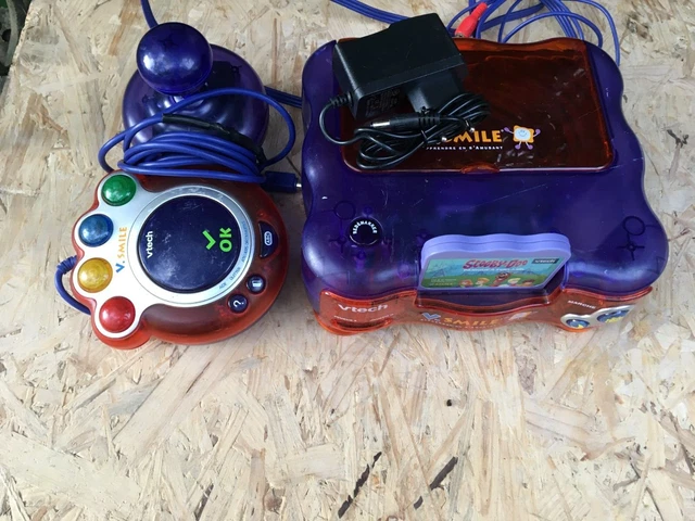 CONSOLE VSMILE VTECH bleu avec jeux scooby doo vf+secteur testé et ...