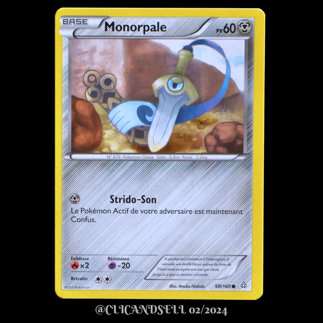CARTE POKÉMON 98/160 Monorpale Série XY05 - Primo Choc EUR 2,60 - PicClick FR