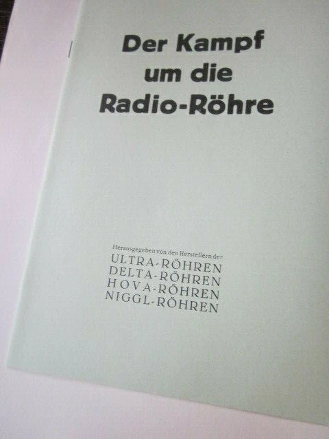 RUNDFUNK EDITION 02 Der Kampf um die Radioröhre 1927 EUR 15,70 - PicClick DE