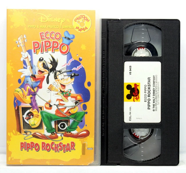 PIPPO ROCKSTAR ECCO Pippo Animazione Disney Vhs Edizione Italiano Used ...