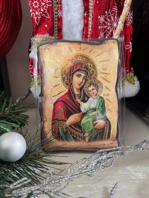 MOTHER MARY AND Baby Jesus Christian Orthodox Icon £27.52 - PicClick UK