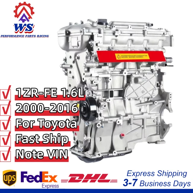 1ZR 1ZR-FE LONG Block Engine Assembly For Toyota Corolla Auris 1.6L ...